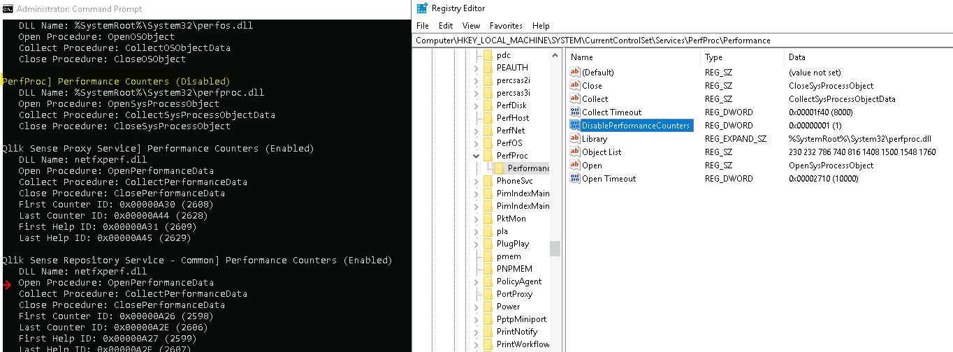 Qlik Sense Repository keeps restarting, Performance Counter issues in ...