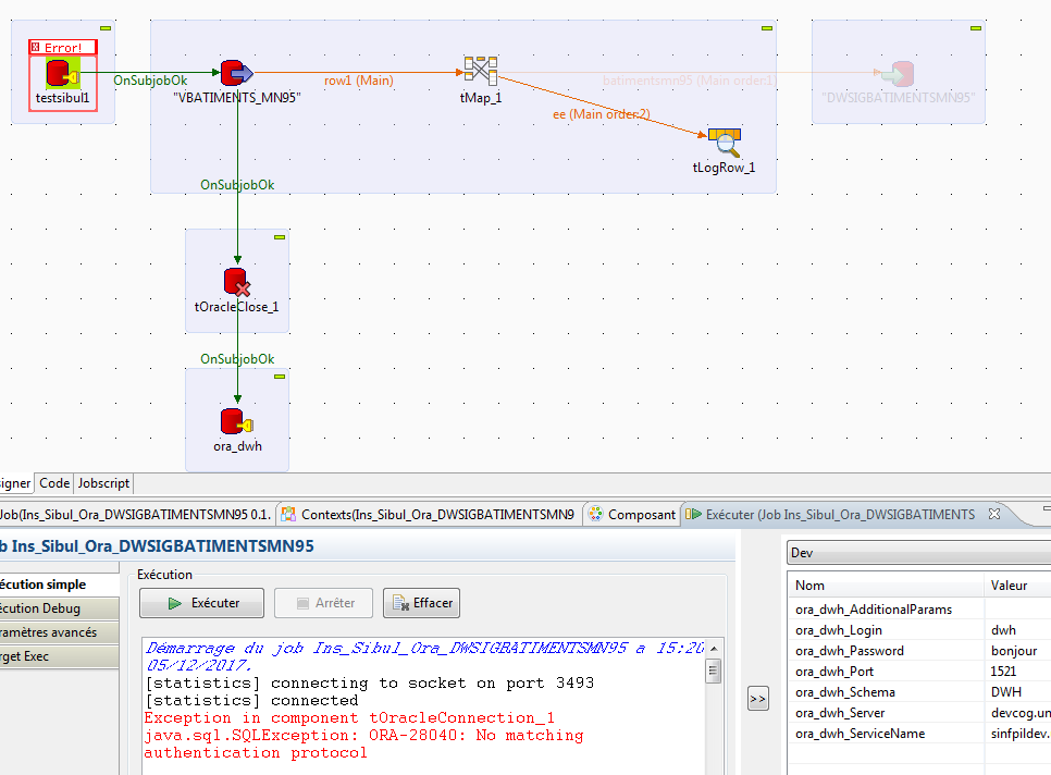 Using Different Versions Of Oracle Db In The Same Job Results In An Ora 28040 No Matching