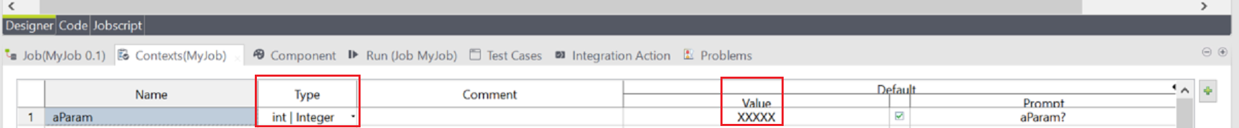 Talend Metadata Manager (TMM) - What does 'Context parameter type mismatch' mean when importing ...