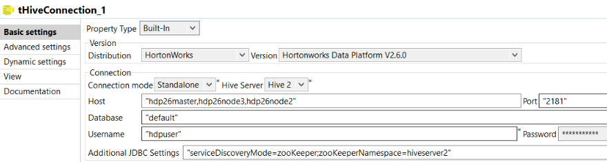 Using Hive Components to Connect to HiveServer2 High Availability