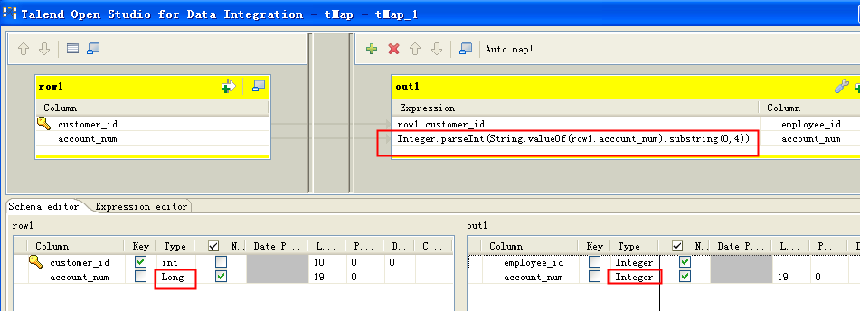tMap expression syntax