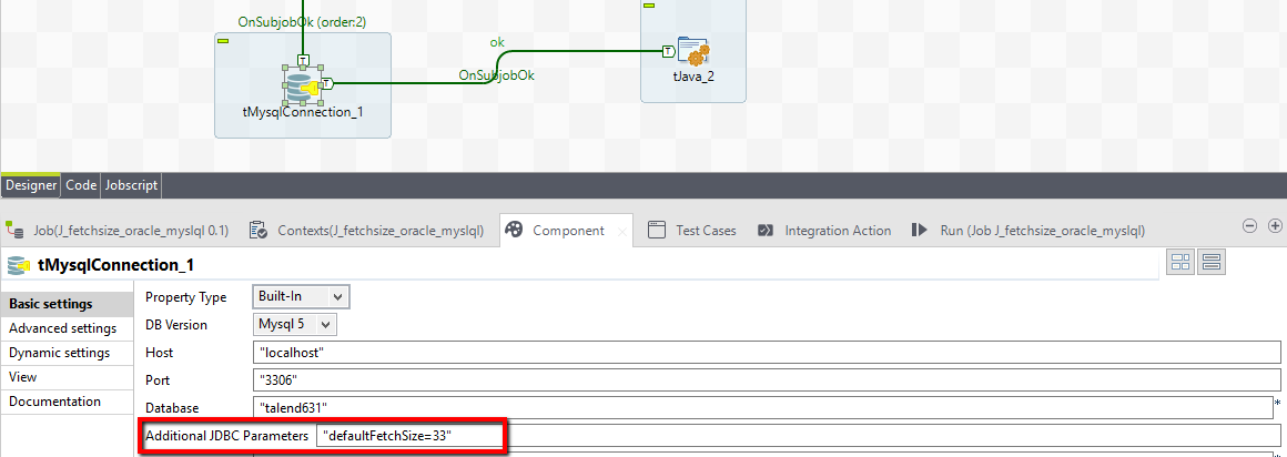 Setting the fetchsize property value for MySQL or Oracle SQL statements