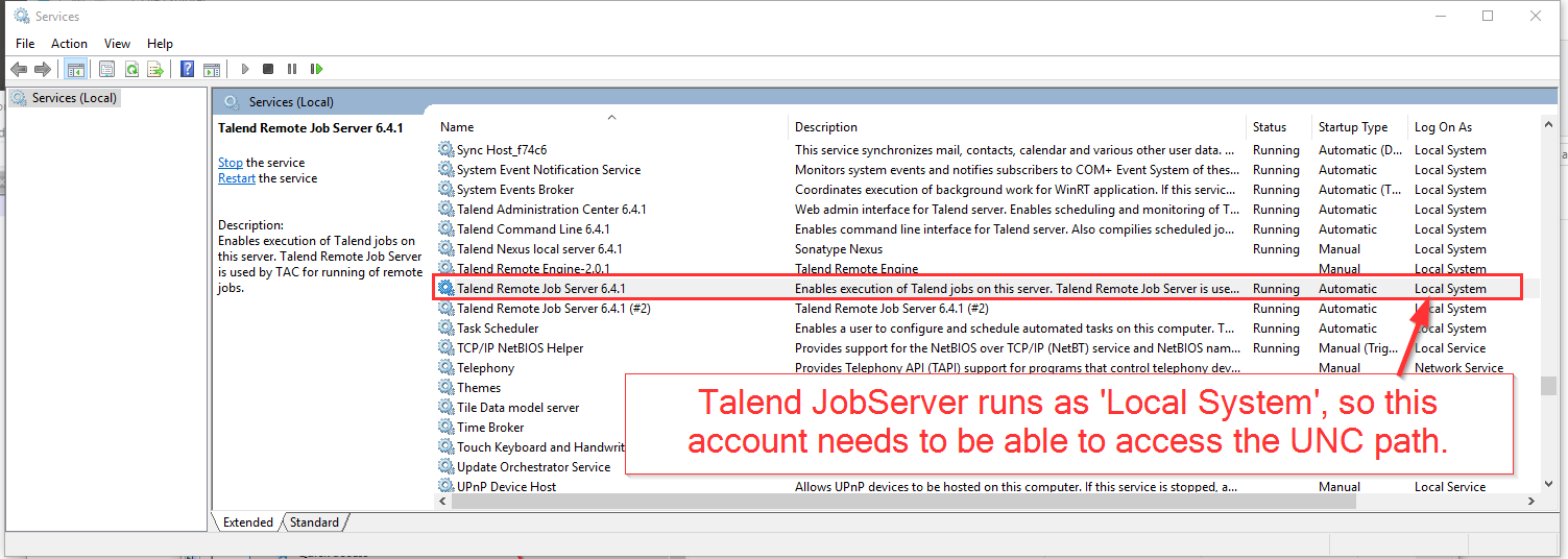 How to use a Microsoft Windows UNC file path