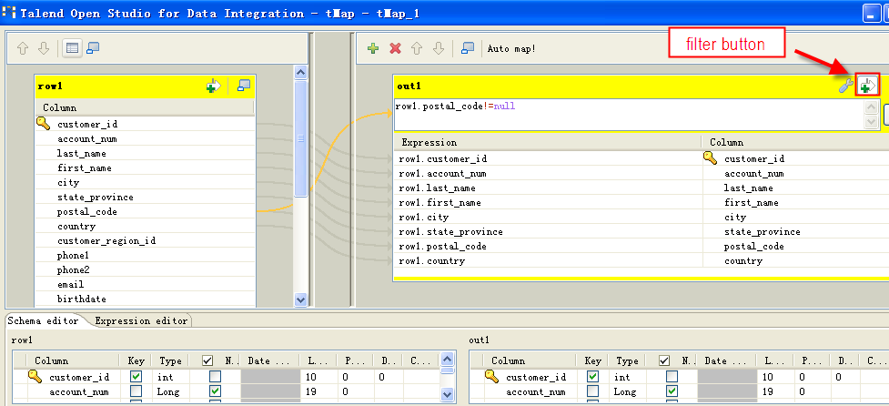 tMap expression syntax