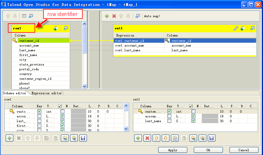 tMap expression syntax