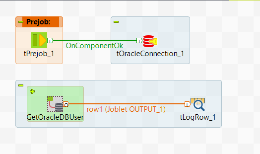 How to share a database connection between a Job and a Joblet?
