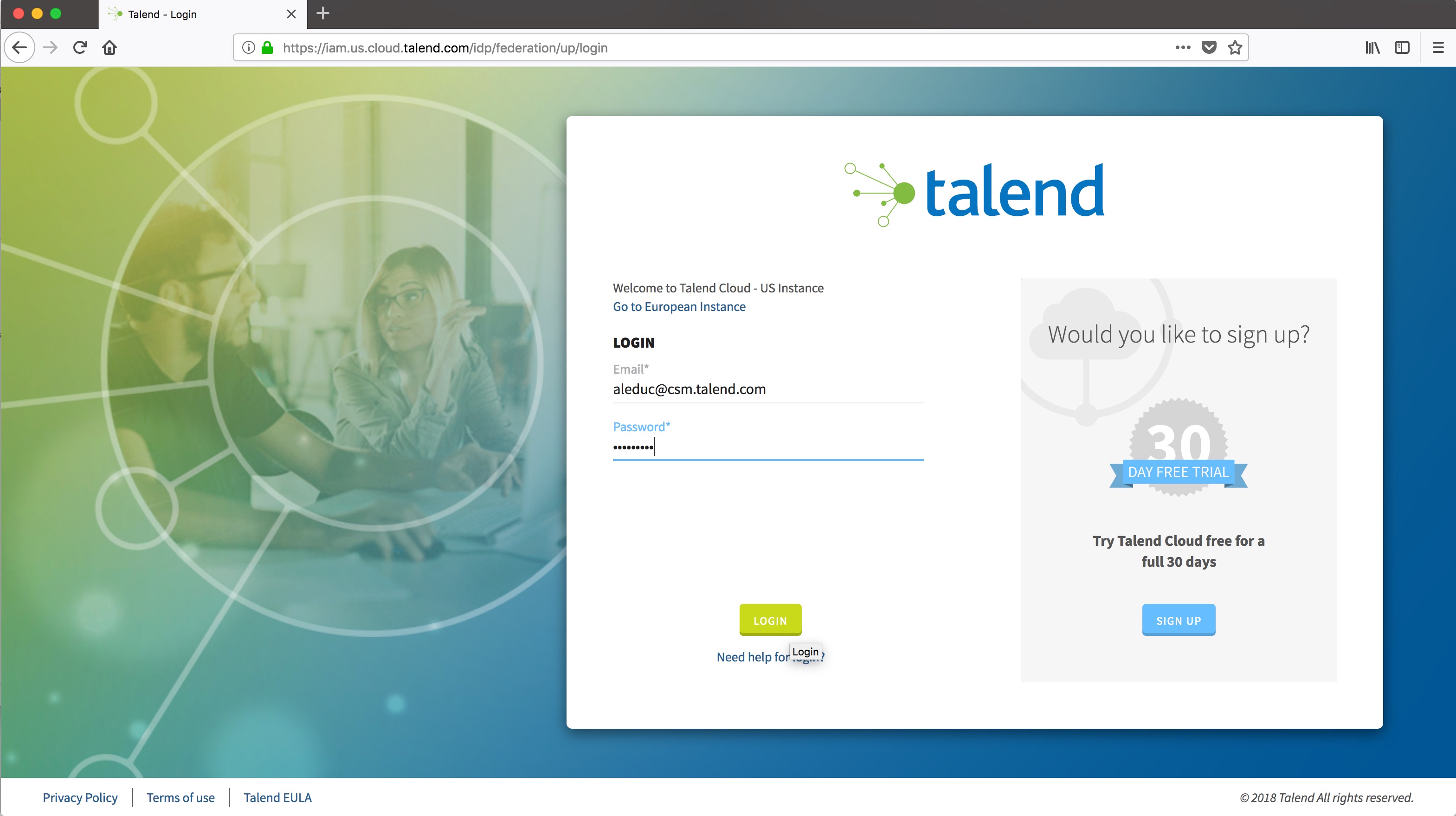 Using Azure Functions to trigger Talend Cloud Jobs