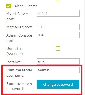 Runtime server in TAC shows port 8040 as down