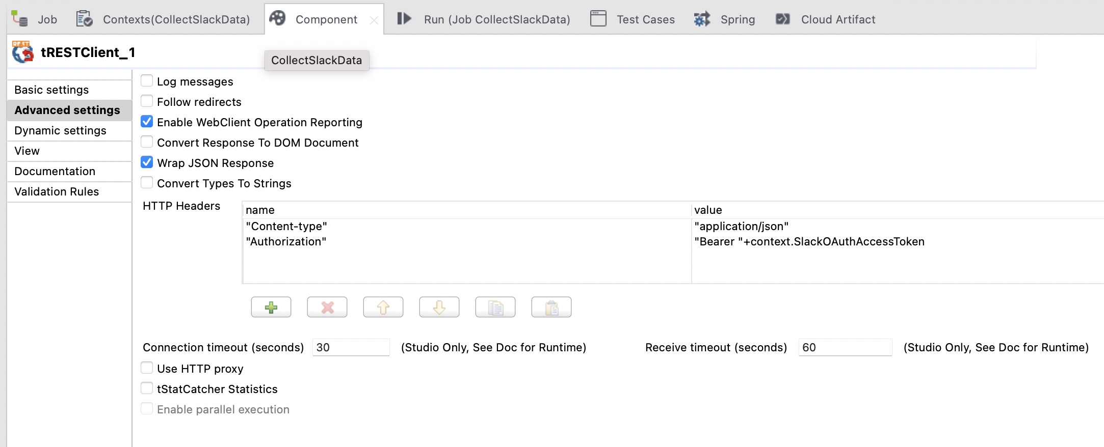 Sending Slack messages with Talend, part 2: Collecting your Slack data