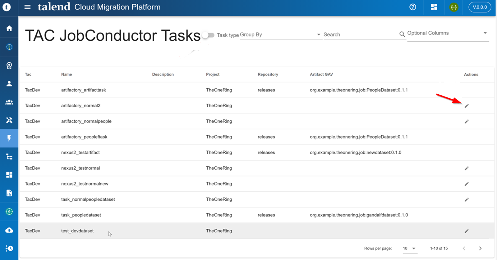 Migration support for on-premises Job Conductor Normal Task in Talend ...