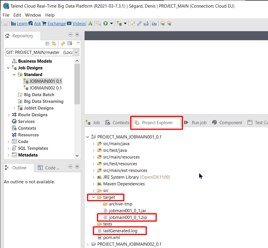 Troubleshooting a Job that works in Studio but fails when executed on a ...