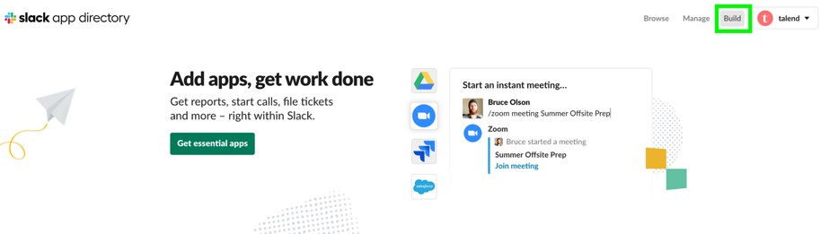 Sending Slack messages with Talend, part 1: Configuring your Slack app