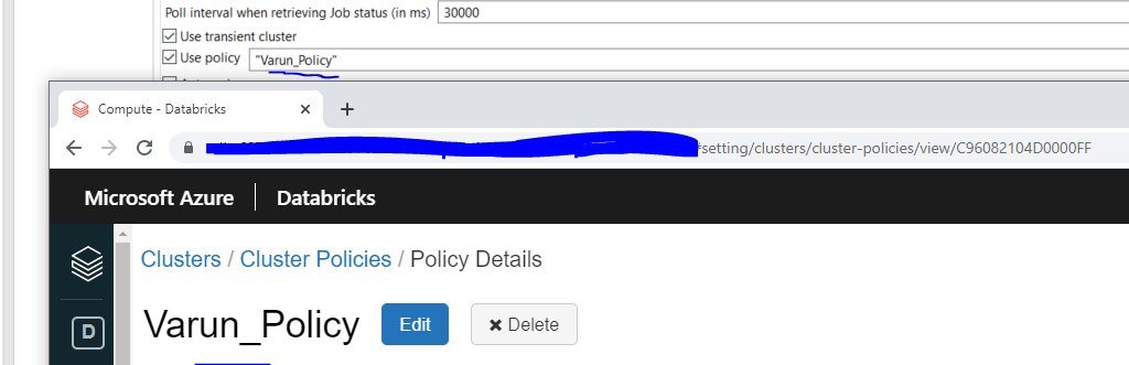 Exception when using policy ID instead of policy name 'POLICY_NOT_FOUND'